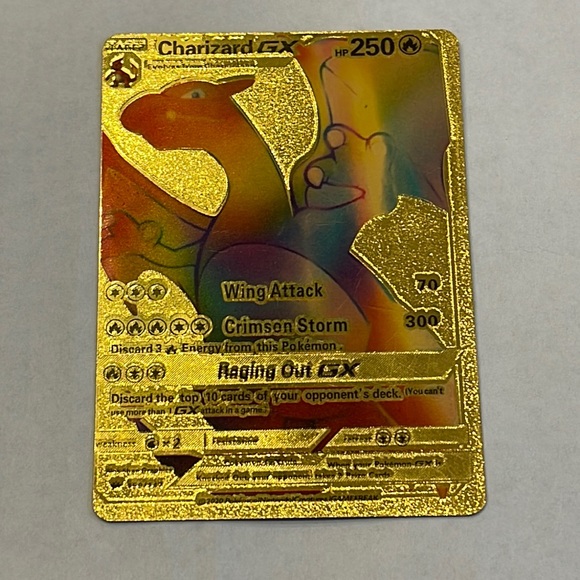 Pokemon | Toys | Gold Charizard Gx | Poshmark